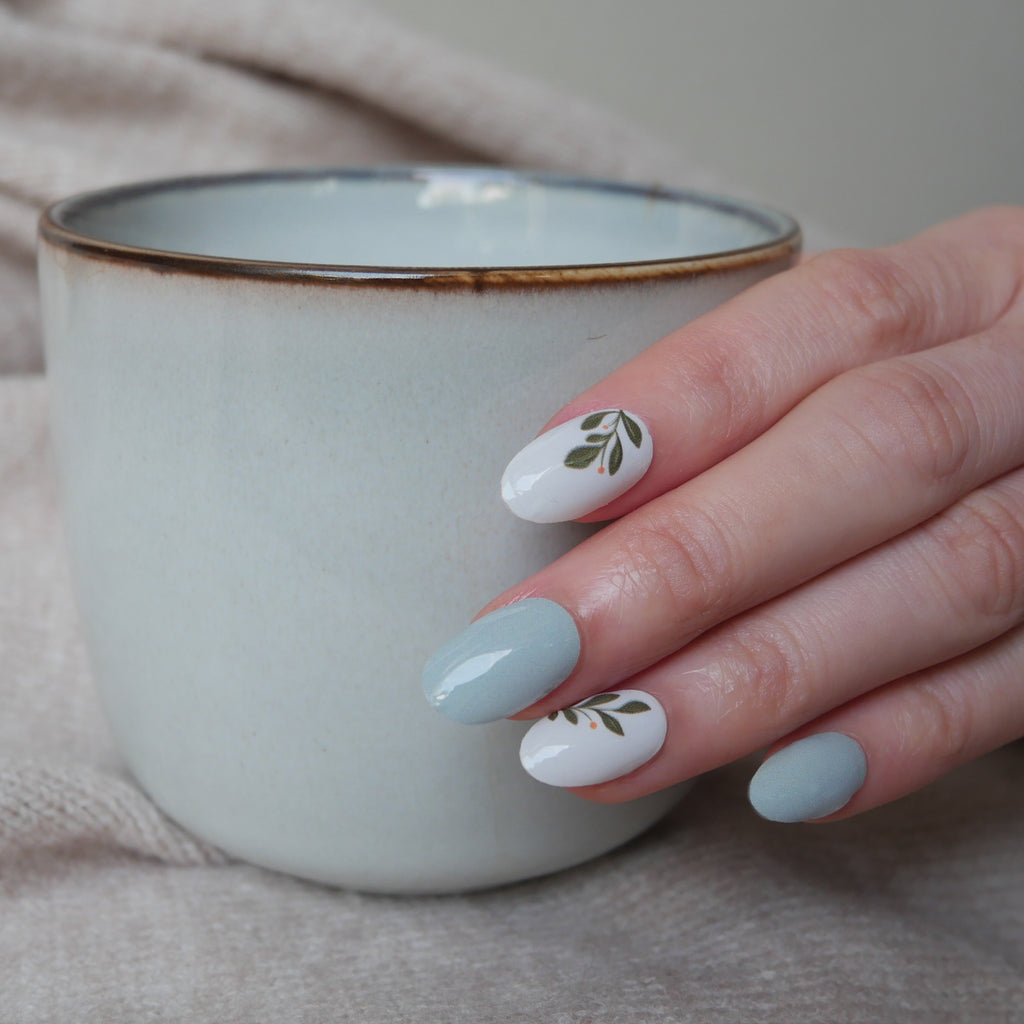 Spring Laurel Nail Wrap Manicure – Nodspark